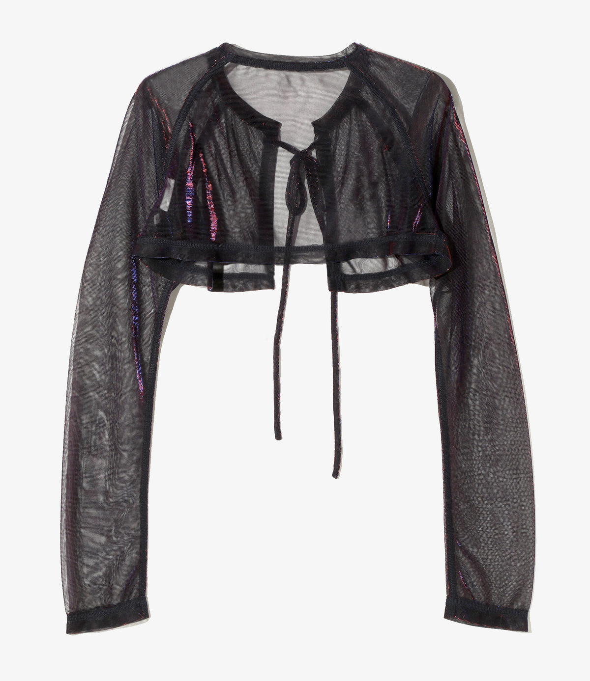 Spencer Bolero - Red - Shine Chambray Knit | Nepenthes New York