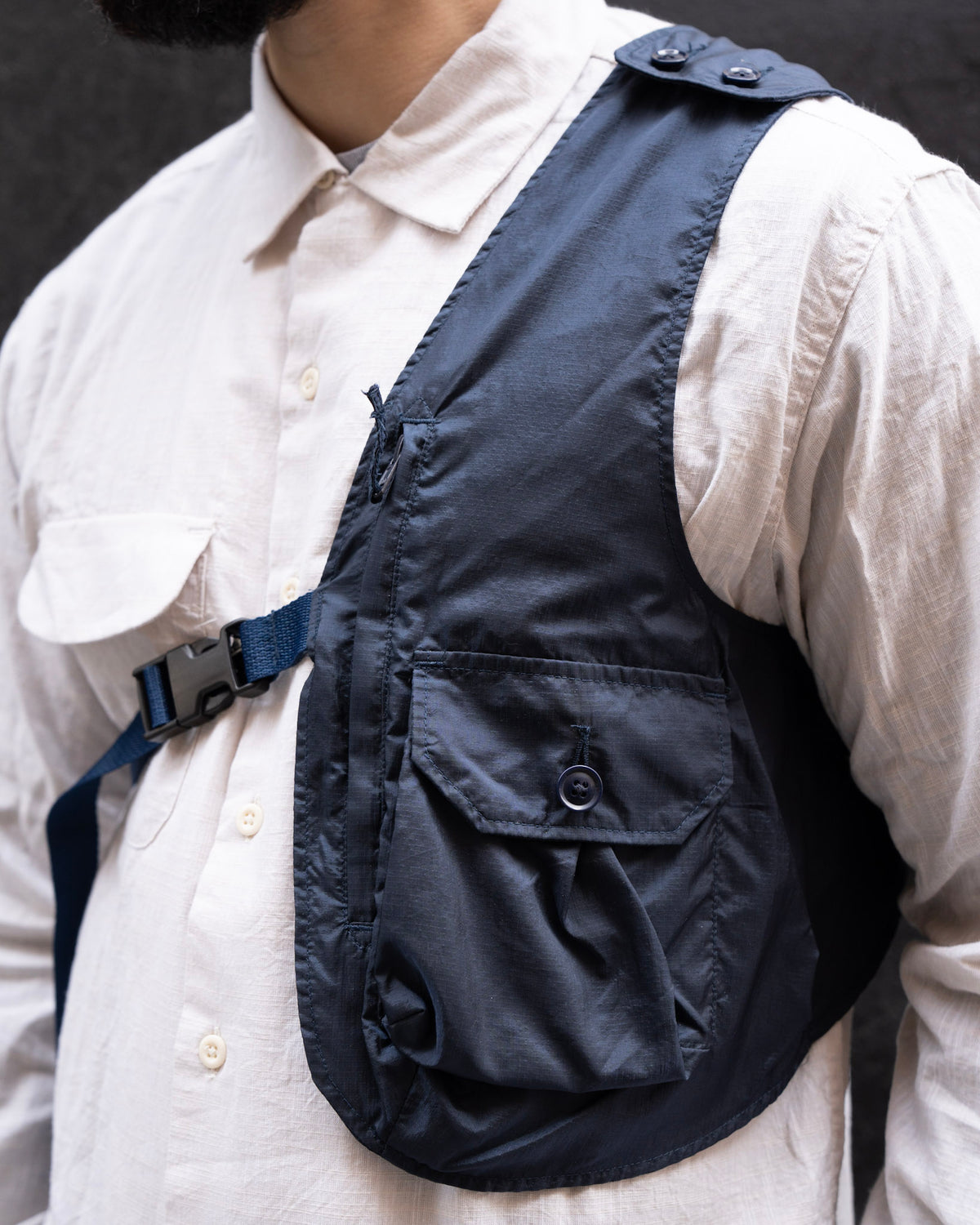 Engineered Garments SS24 Shoulder Vest | Nepenthes New York