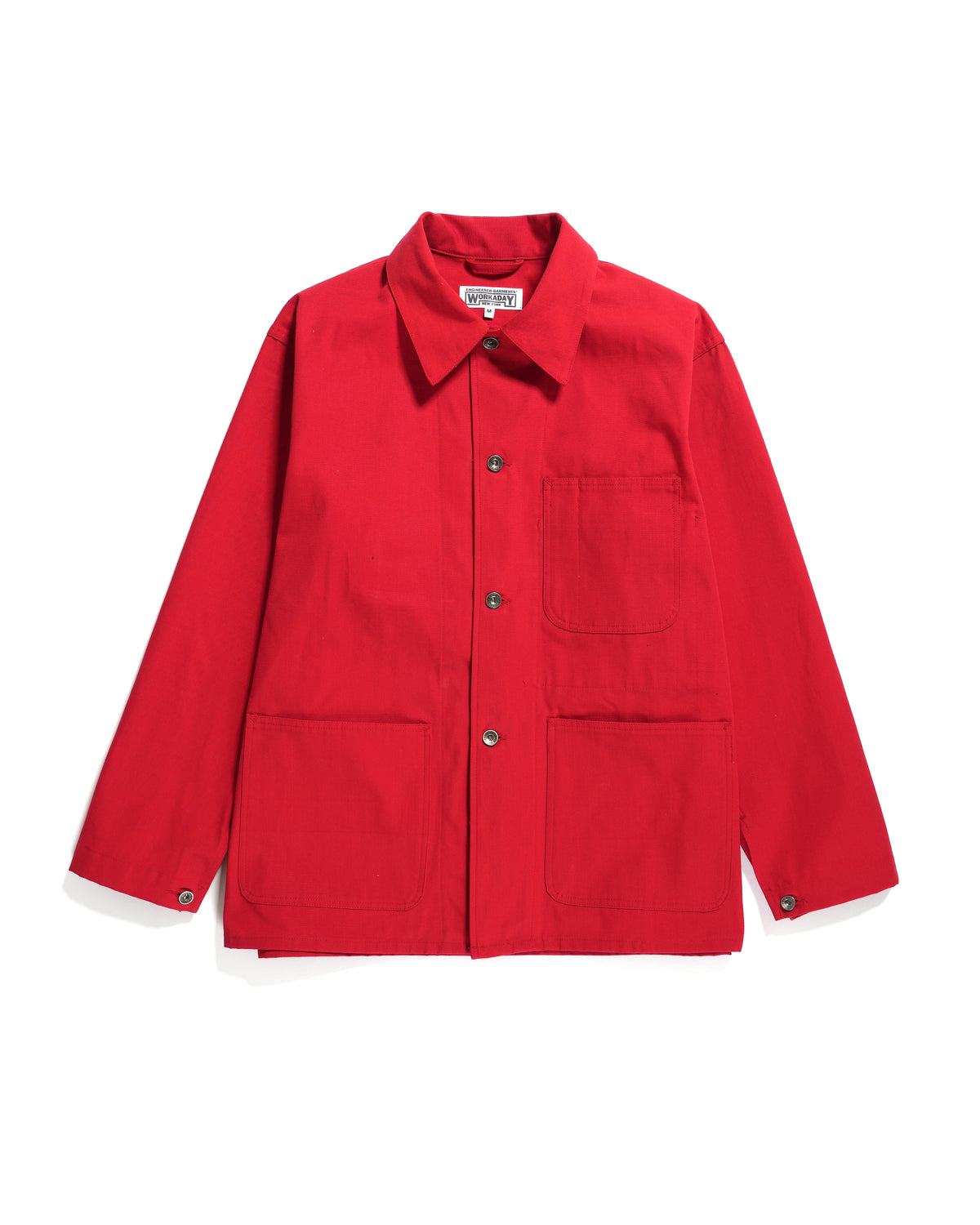 Utility Jacket - Red Heavyweight Cotton Ripstop | Nepenthes New York