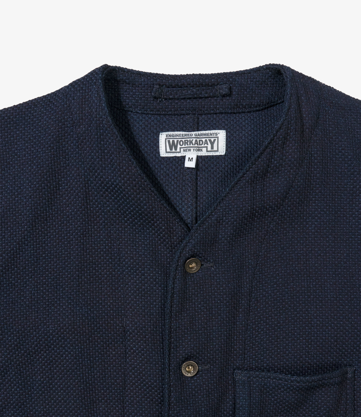 Engineer Short Jacket - Dk. Navy Cotton Heavy Basketweave | Nepenthes ...