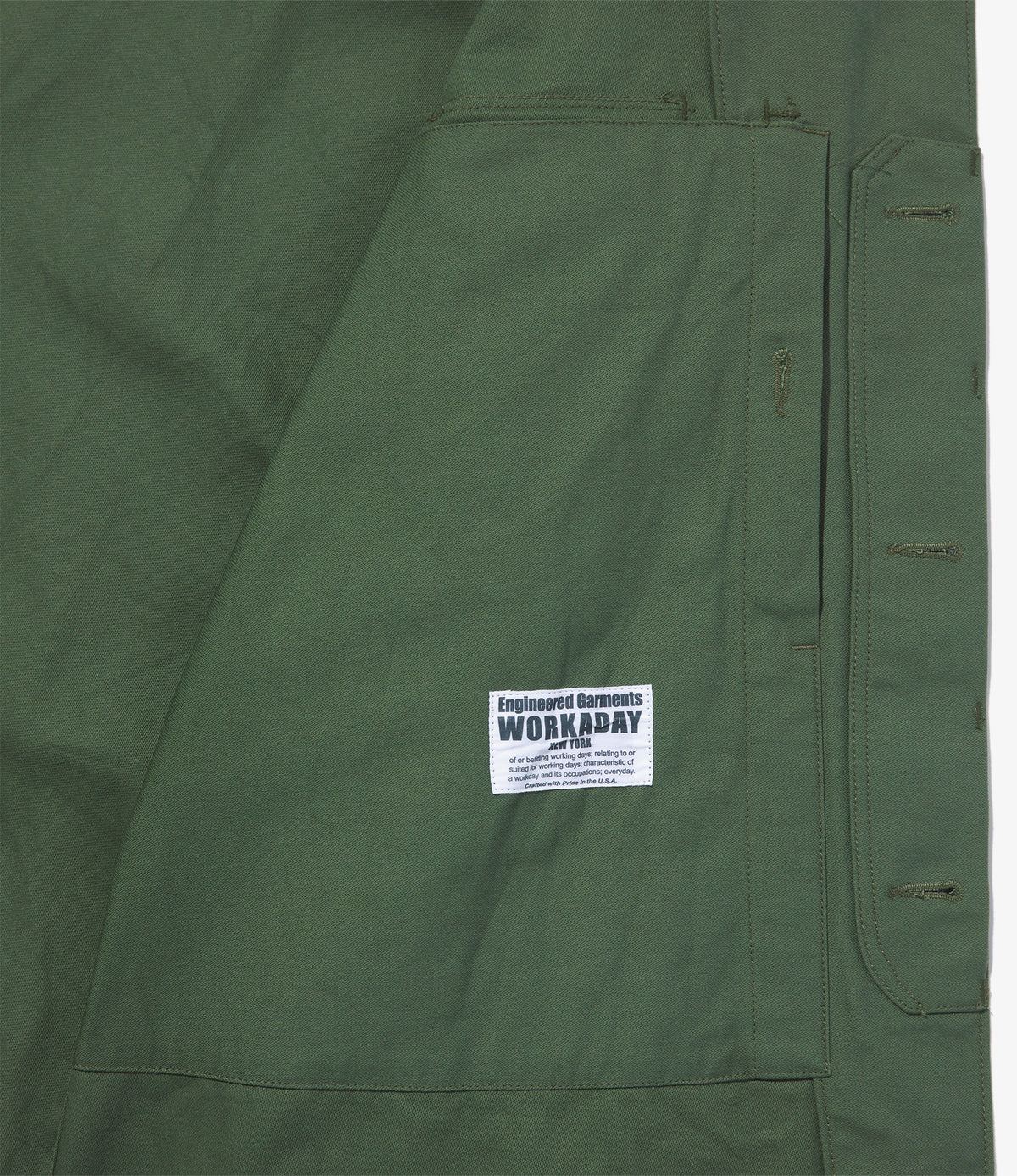 MC Jacket - Olive Cotton Reverse Sateen | Nepenthes New York
