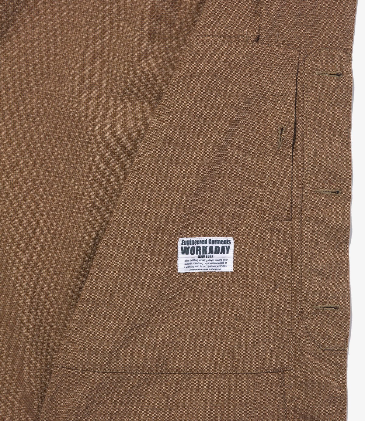 MC Jacket - Brown CP Homespun | Nepenthes New York