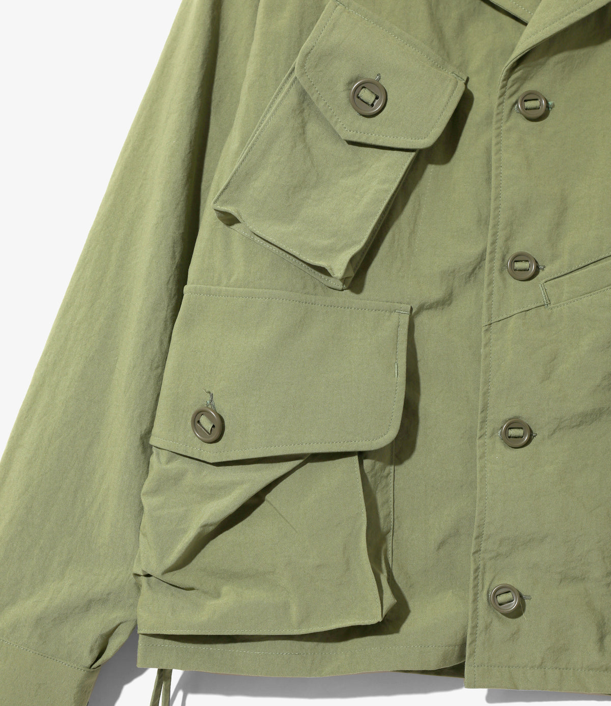 Tenkara Shirt - Lt. Olive - Nylon Oxford | Nepenthes New York