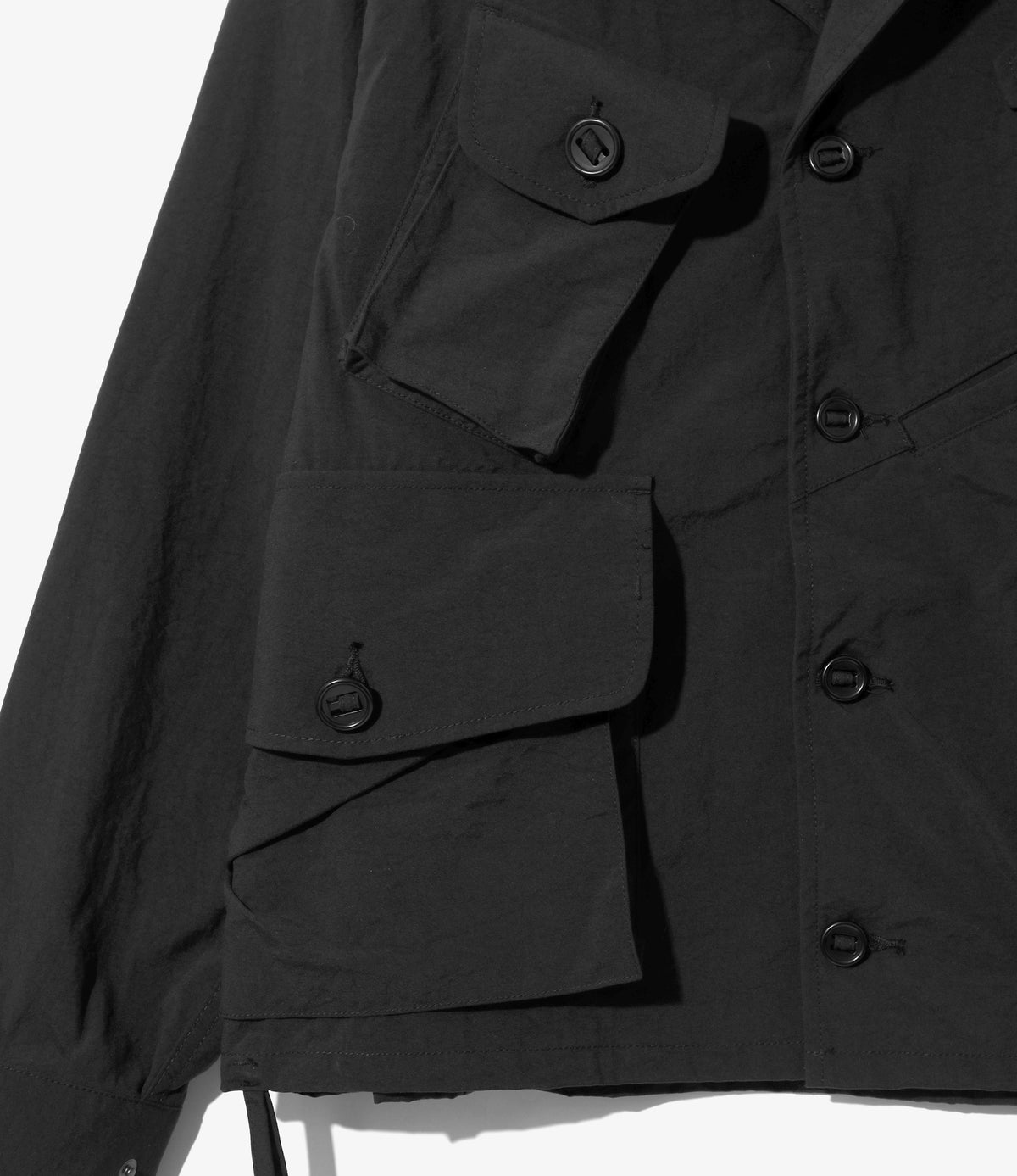 Tenkara Shirt - Black - Nylon Oxford | Nepenthes New York
