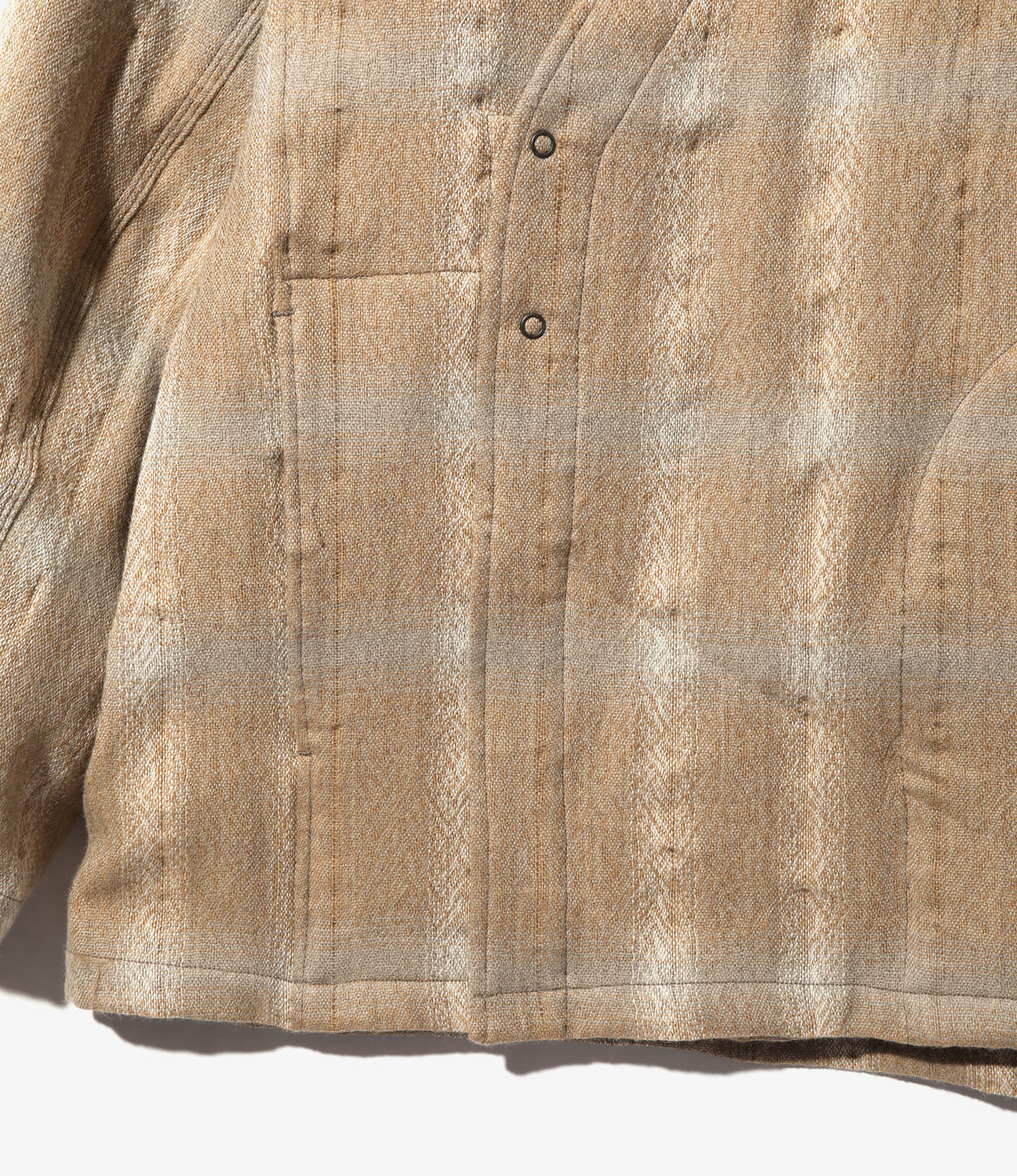 Samue Jacket - Mocha - W/PE Plaid Double Jq. | Nepenthes New York