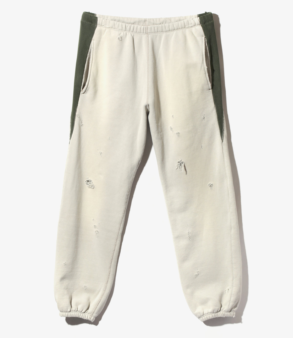 2-Tone String Sweat Pant - Beige - Cotton French Terry | Nepenthes New York