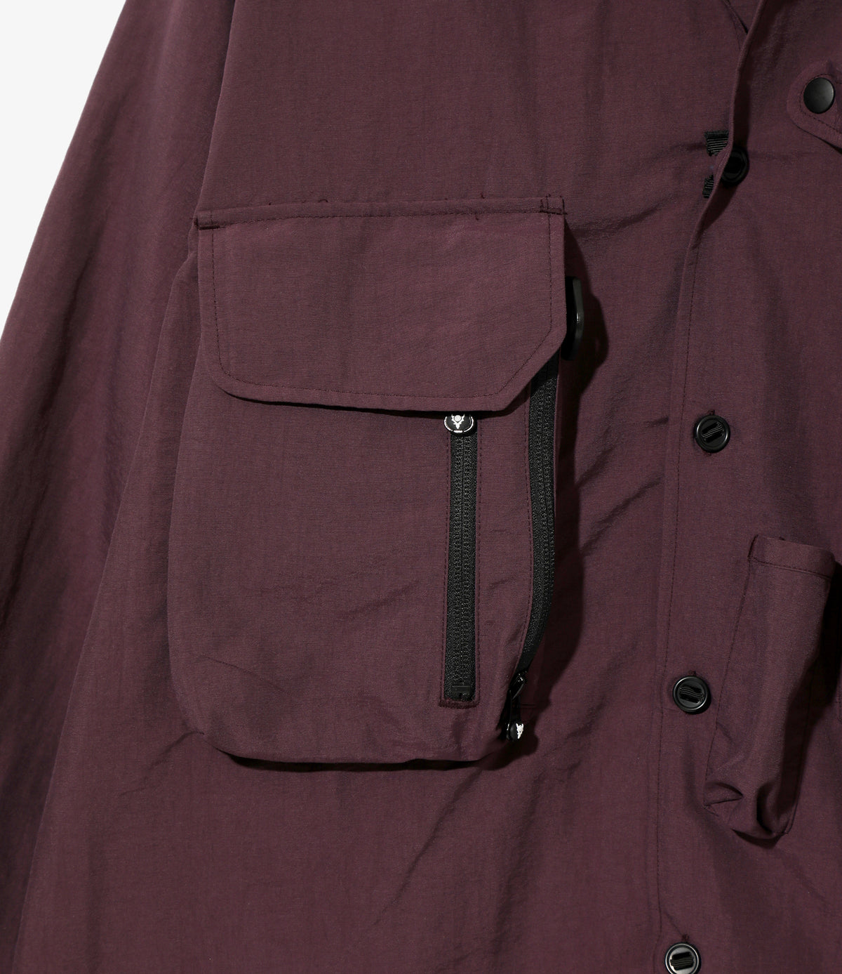 Tenkara Trout Shirt - Purple - Nylon Poplin | Nepenthes New York