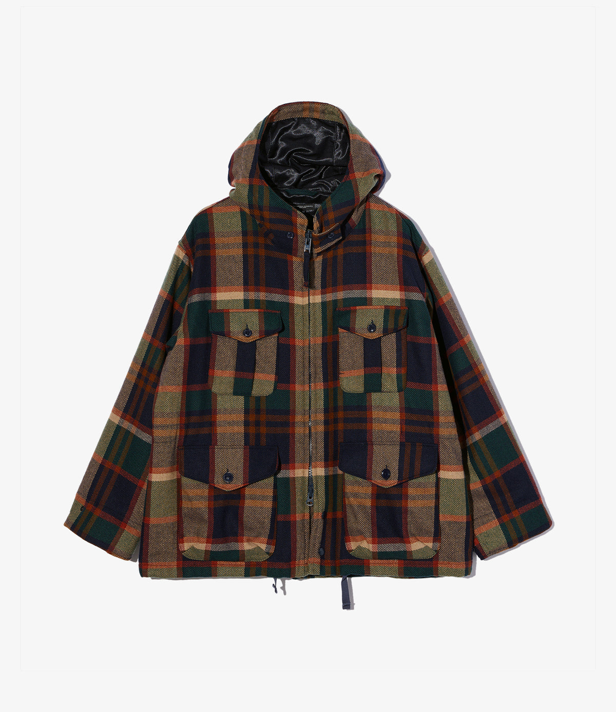 Engineered Garments - SAS Jacket - Navy/Brown Heavy Wool Plaid ...