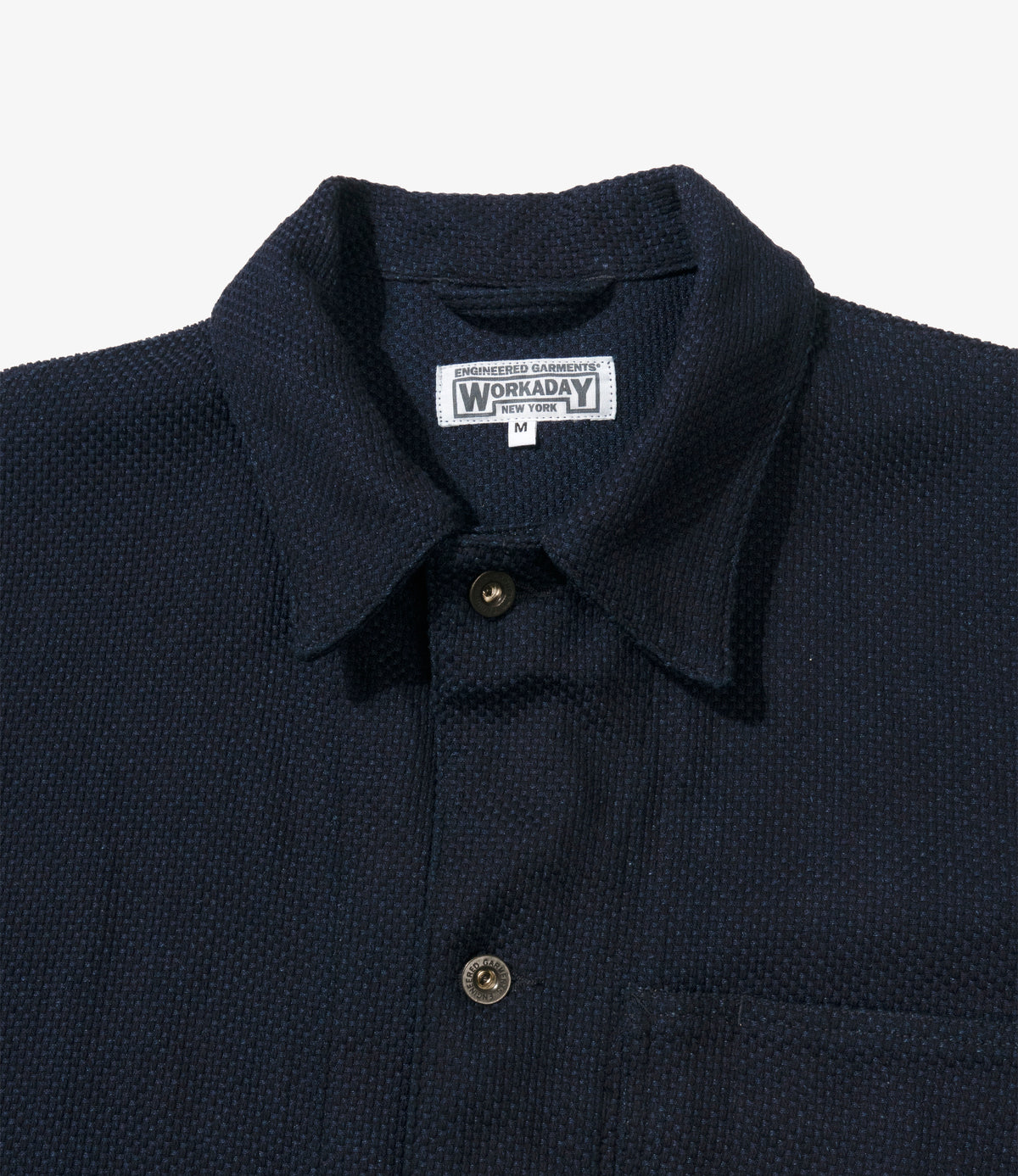 Utility Jacket - Dk. Navy Cotton Heavy Basketweave | Nepenthes New York