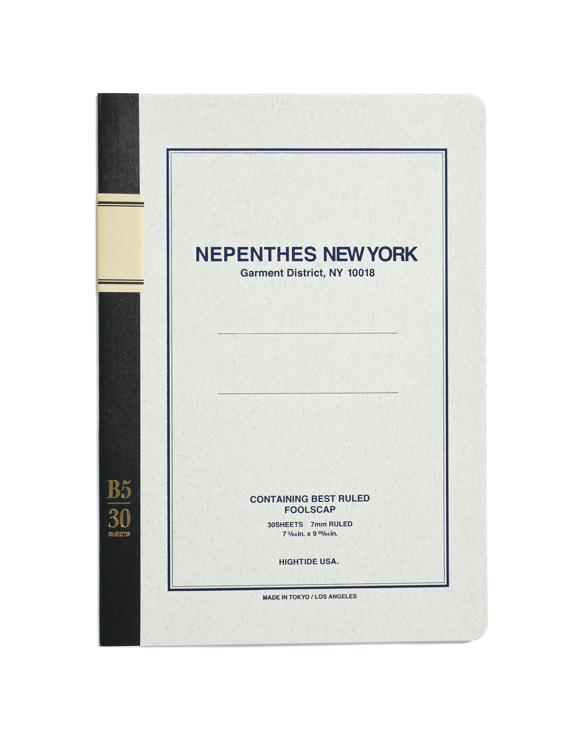 Foolscap Notebook B5 - Dk. Navy | Nepenthes New York